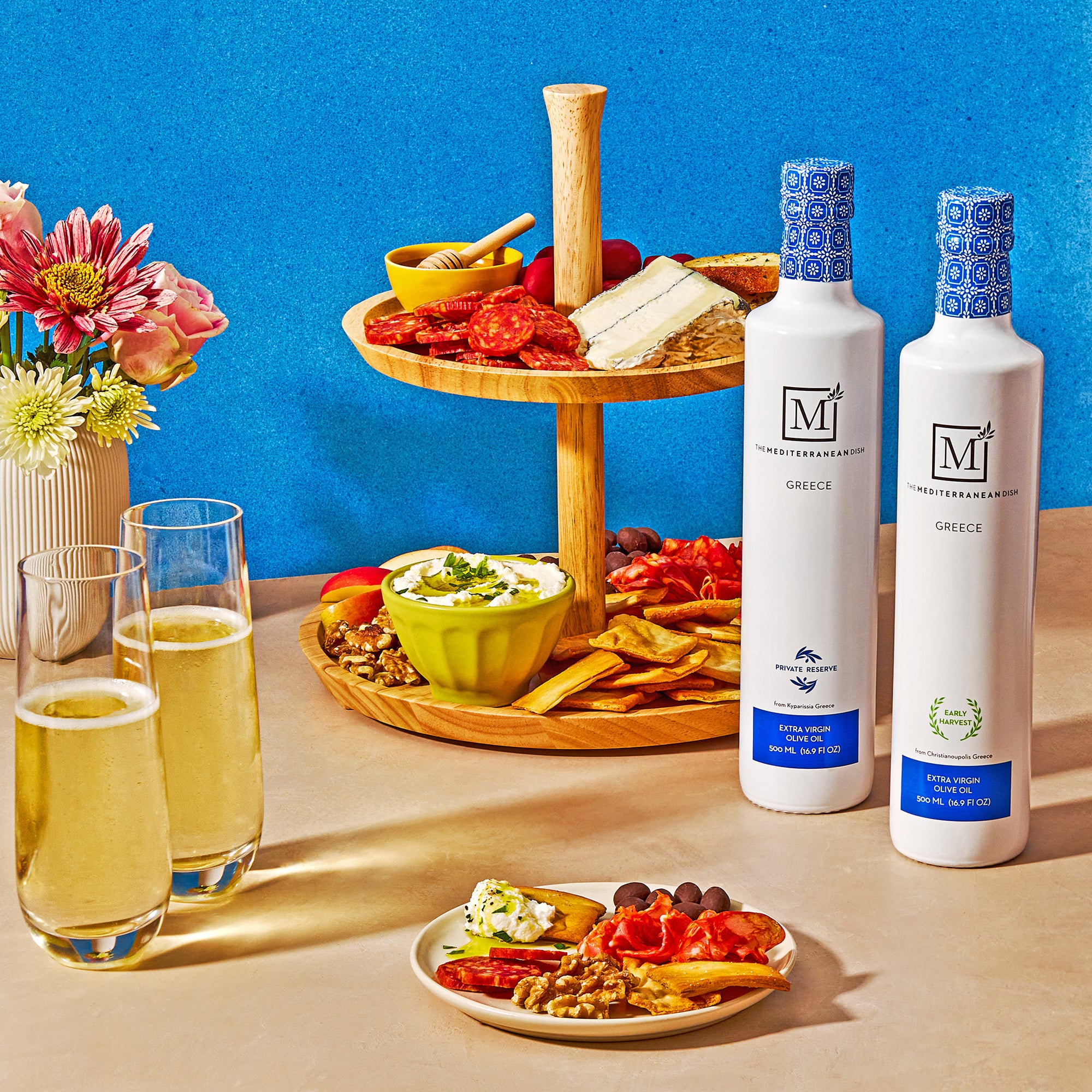 Greek Extra Virgin Olive Oil Gift Set - The Mediterranean Dish